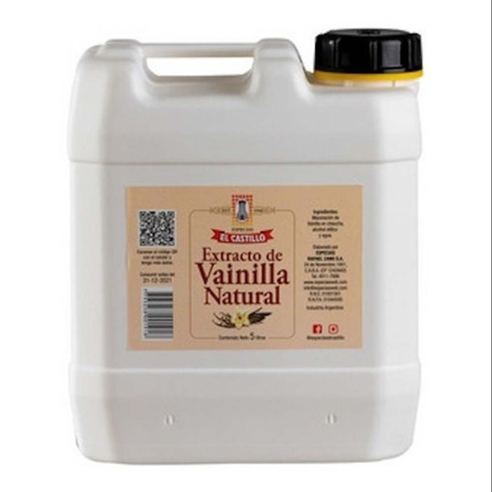ESENCIA DE VAINILLA LIQUIDA NATURAL EL CASTILLO 5LT